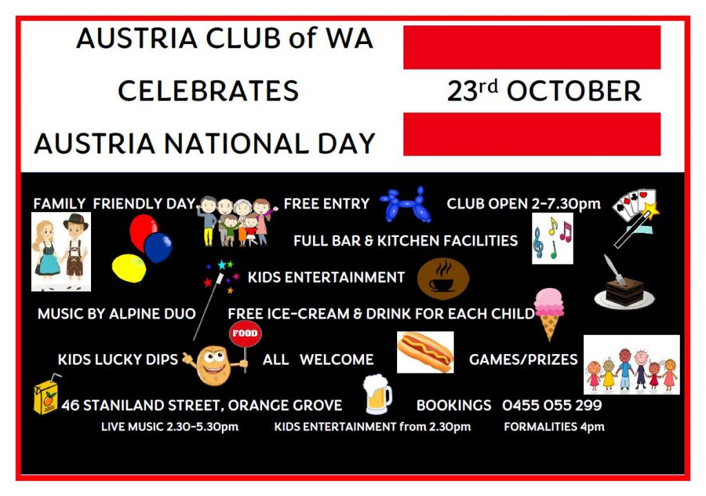 Austria Club of WA | The Austria Club of WA