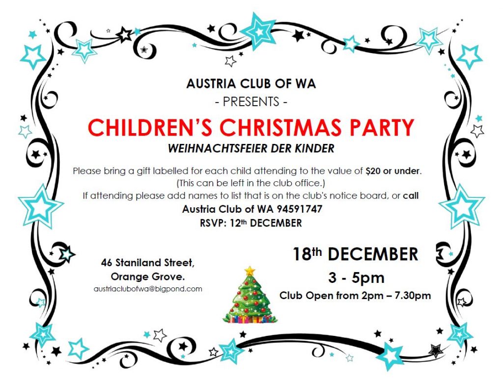 Austria Club of WA | The Austria Club of WA