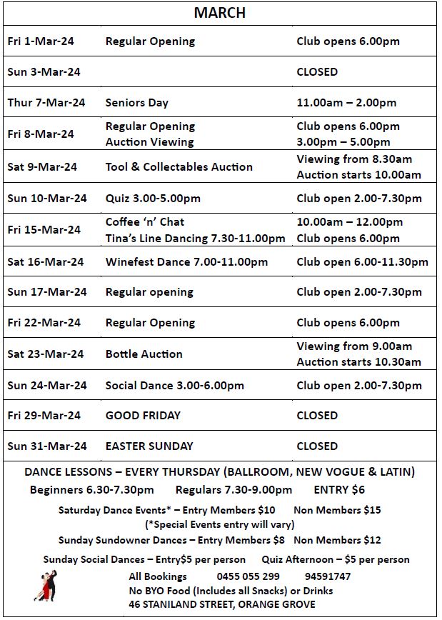 Austria Club of WA | EVENTS