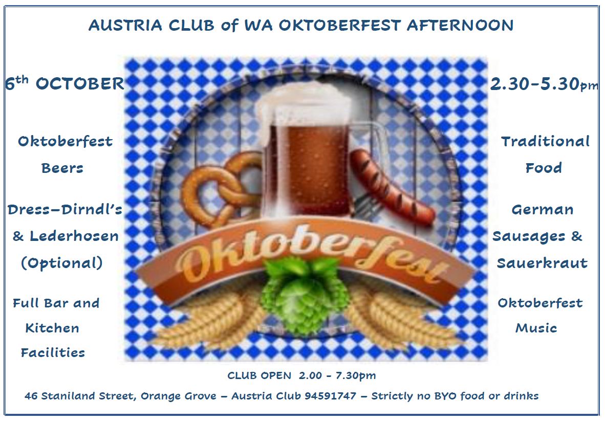 Austria Club of WA | EVENTS